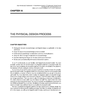 The Data Warehouse Lifecycle Toolkit Chapter 1 - C H A P T E R 1 ...