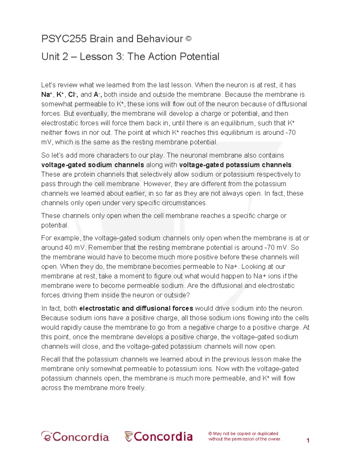 Unit 2 Lesson 3 Transcript - 1 © May not be copied or duplicated ...