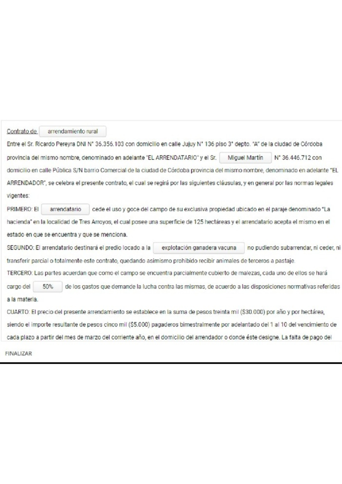 API 1 R. Juridico 85 - Contratos agrarios - Regimen Juridico de la ...