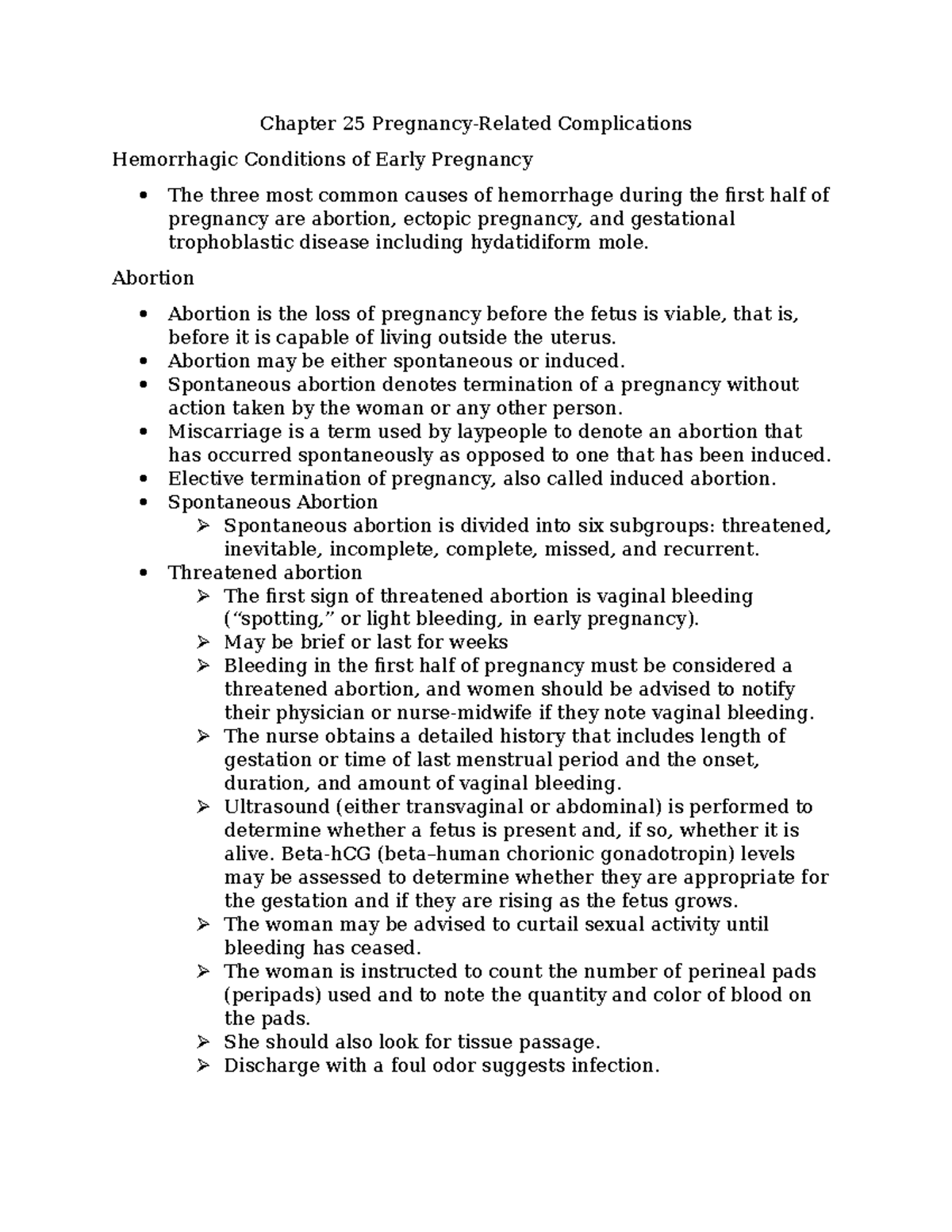 OB Chapter 25 Pregnancy-Related Complications - Chapter 25 Pregnancy-Related Complications - Studocu