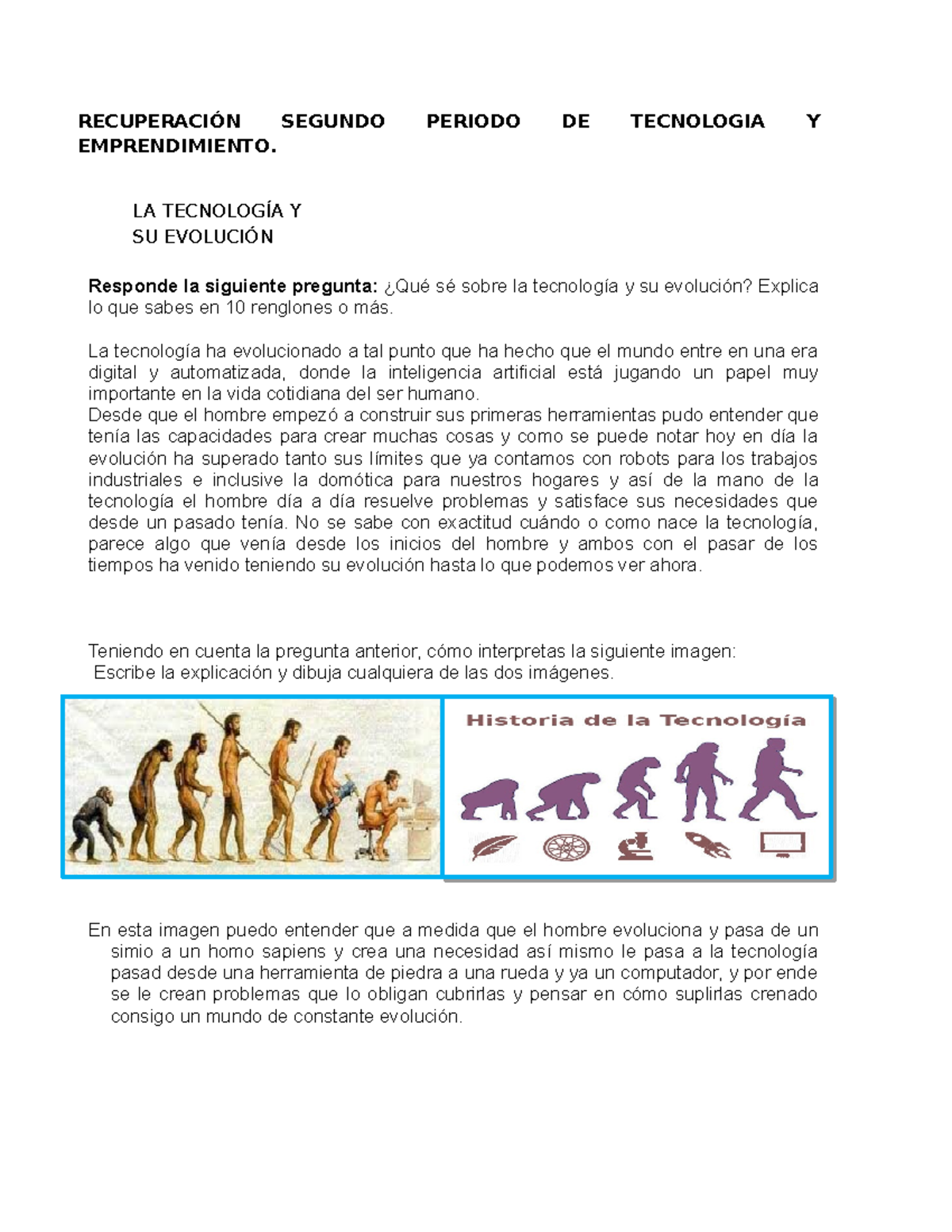 Recuperacion Segundo Periodo DE Tecnologia Y Emprendimiento ...