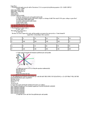 [Solved] The following table shows the aggregate supply and demand data ...