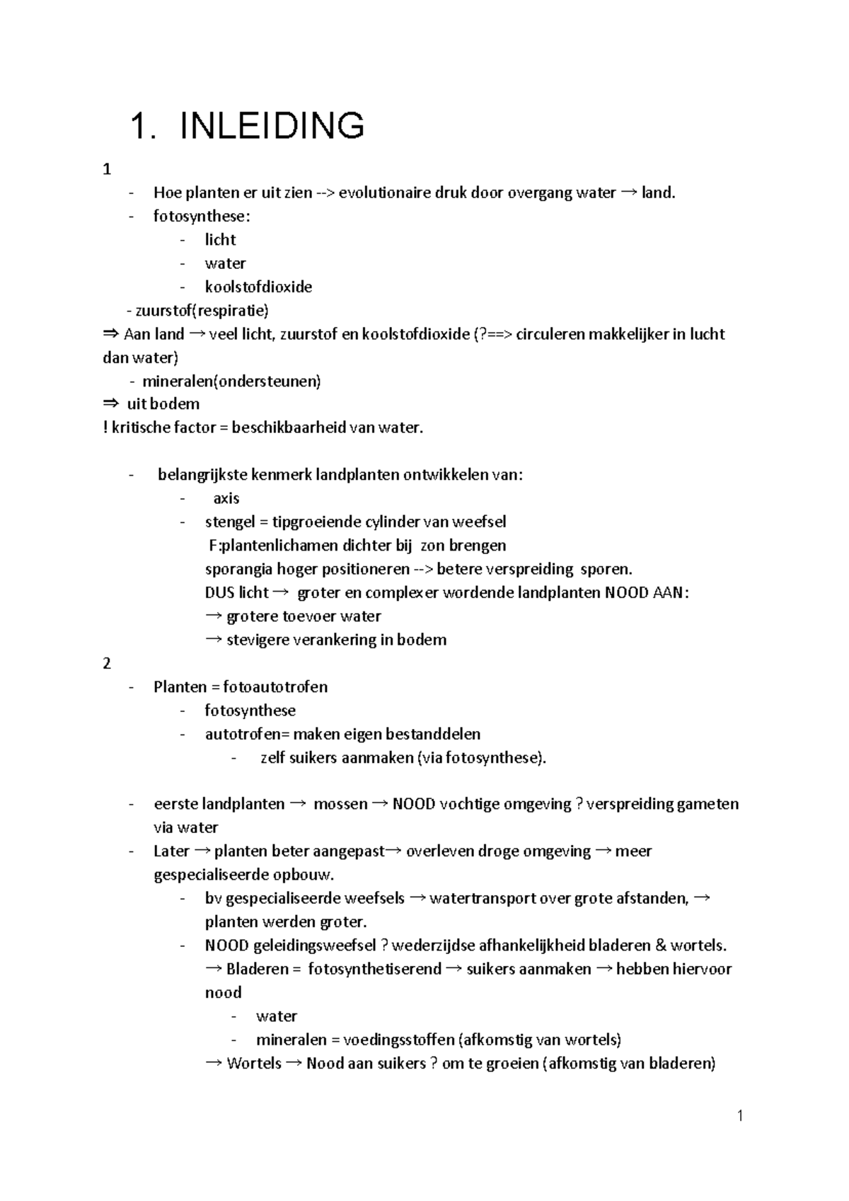 Anatomie info afbeeldingen - 1. INLEIDING 1 Hoe planten er uit zien ...