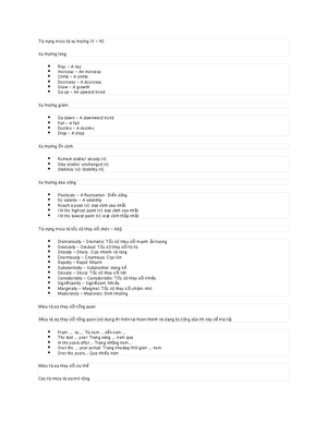 Vocabulary for Writing Task 1 - High/low values – giá trị cao nhất/thấp ...