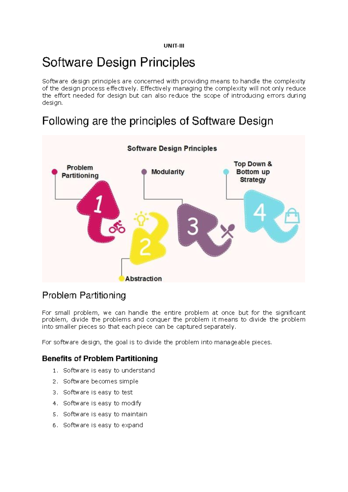 Null - ####### UNIT-III Software Design Principles Software design ...