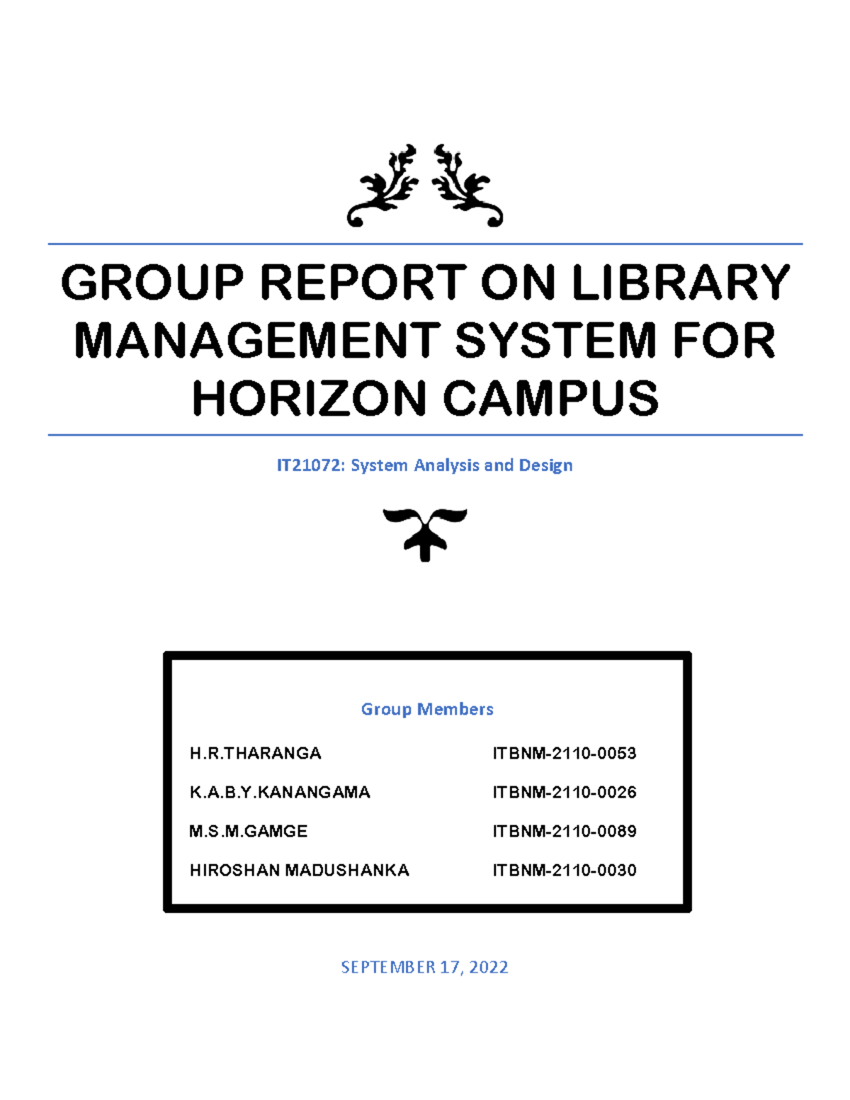SAD LMS Assignment - This is sample SRS of a online library management ...