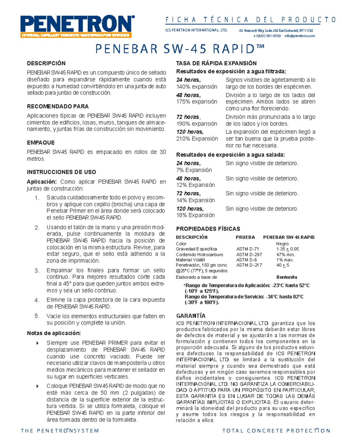 PDS FT Penebar SW-45 Rapid - P E N E B A R S W - 4 5 R A P I D ...