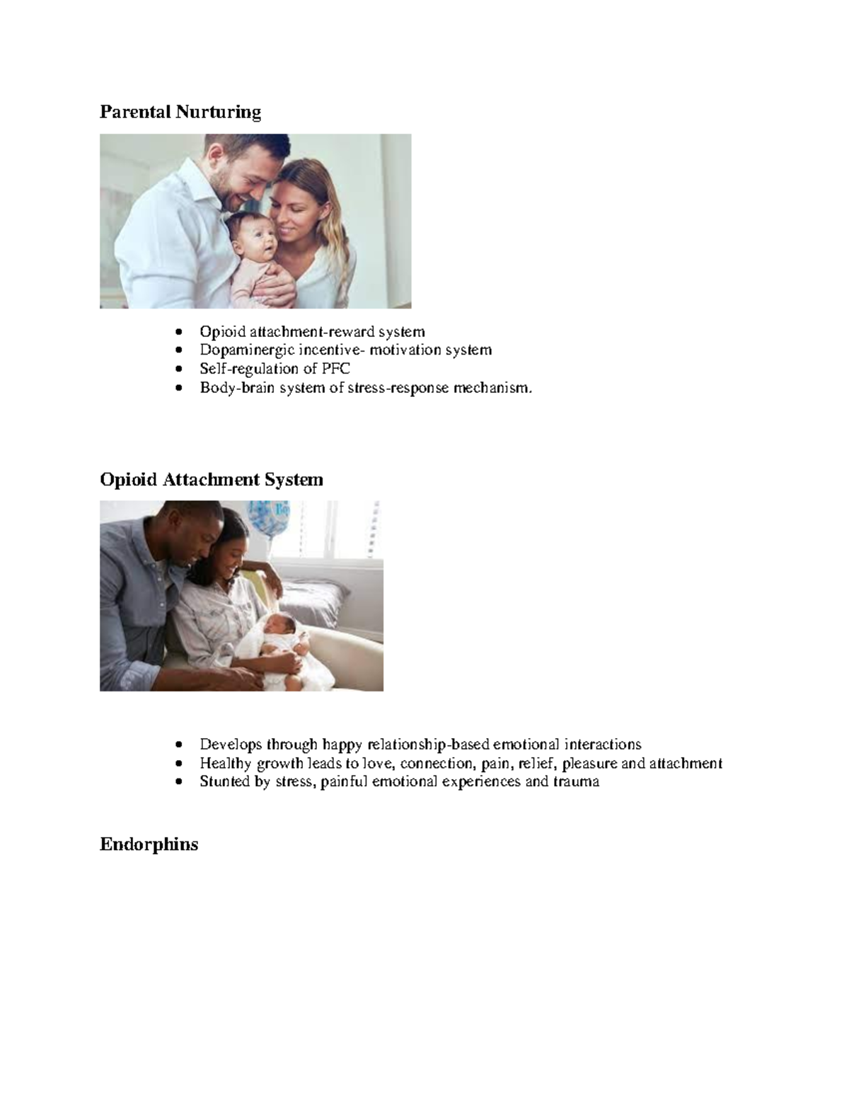 BIO1300: Brains Pt.5 - Parental Nurturing Opioid attachment-reward ...
