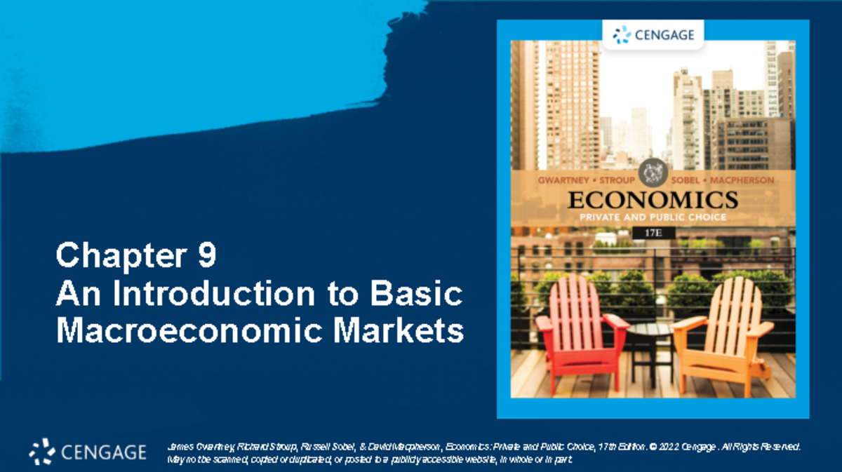 EC103 Chapter 9 - Professor Sean Keehan - Chapter 9 An Introduction to Basic Macroeconomic ...