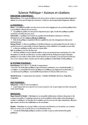Examen-de-Science-Po 2 - Introduction a la science Politique Exemples ...