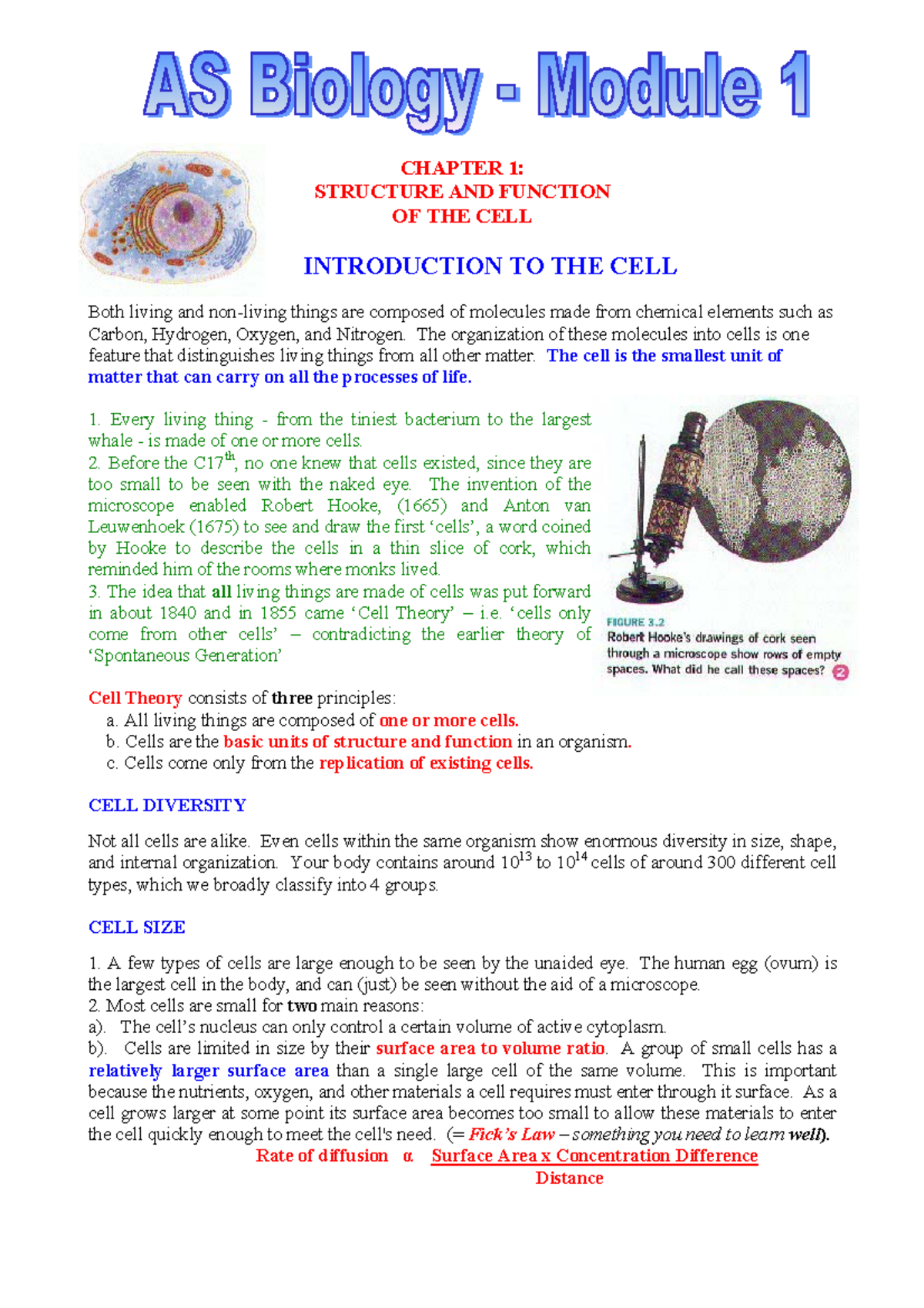 7-170614140944 - Jjjjj - CHAPTER 1: STRUCTURE AND FUNCTION OF THE CELL ...