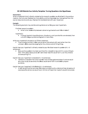 SCI 100 Module Two Activity Template - Replace the bracketed text below ...