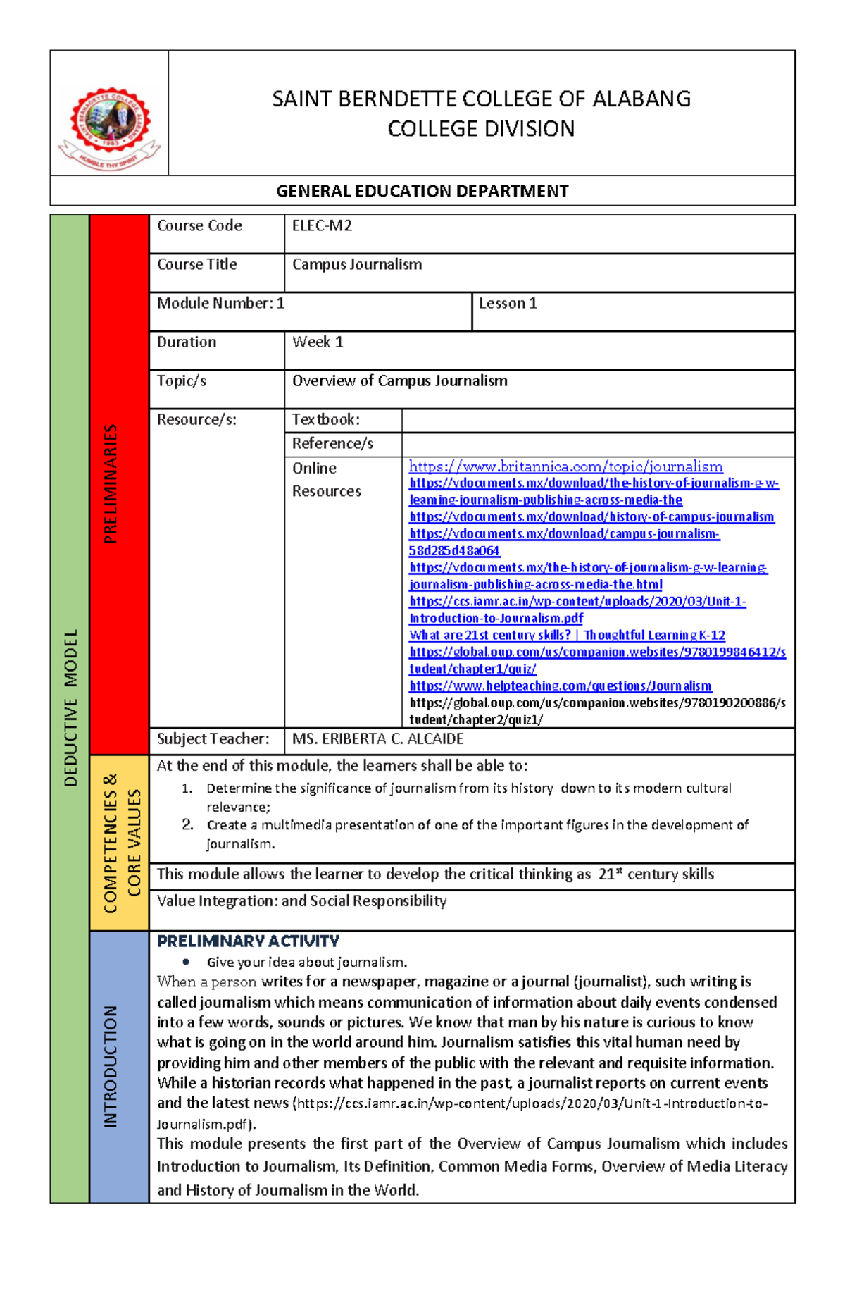 CJ-M1- Module-1- Lesson-1-final copy 2021-2022 - SAINT BERNDETTE ...