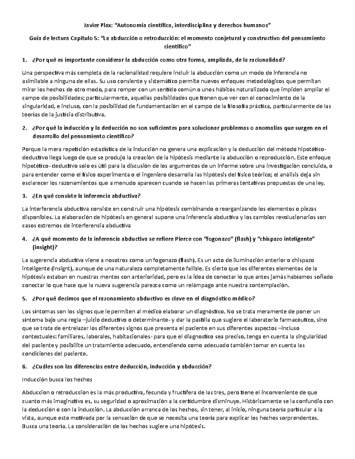 Guia capitulo 5 FLAX - Javier Flax: “Autonomía científica ...