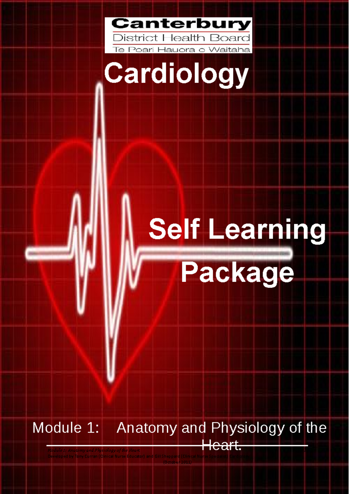 Heart Ana Phy - Cardiology Self Learning Package Module 1: Anatomy and ...