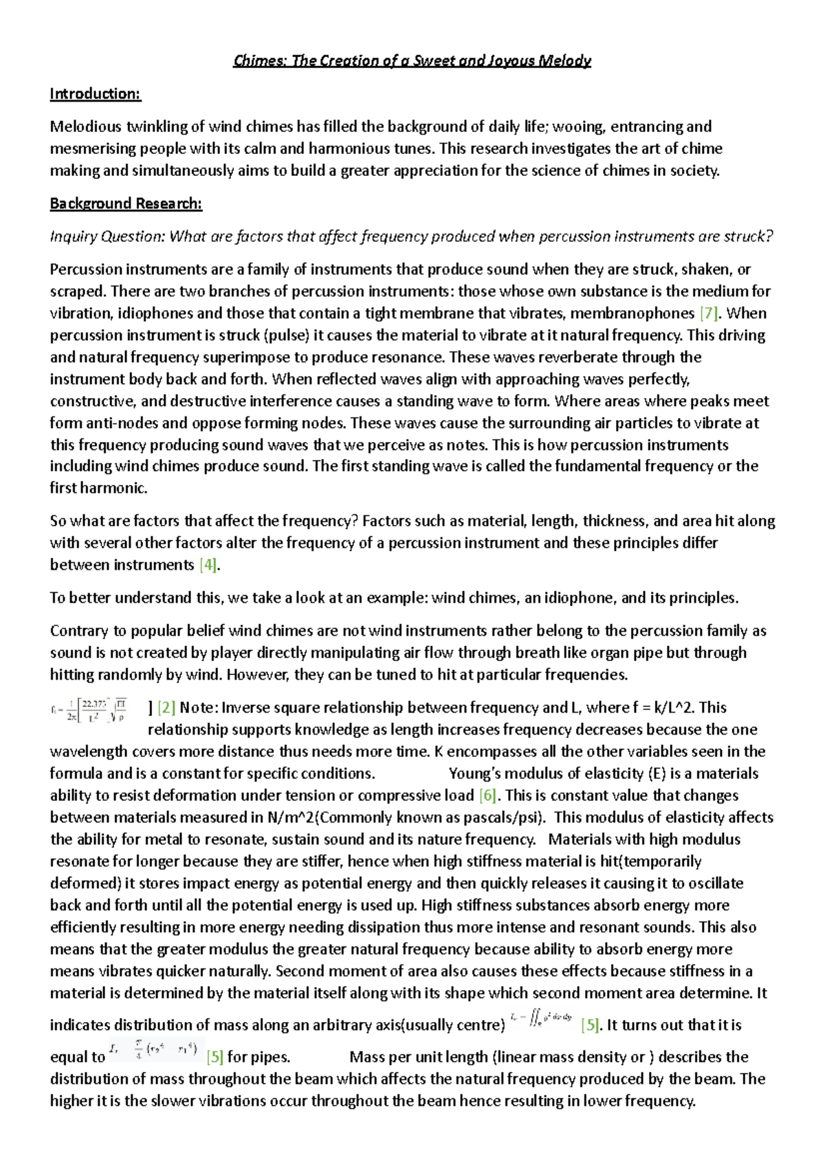 Chimes - Science behind chime - Chimes: The Creation of a Sweet and ...