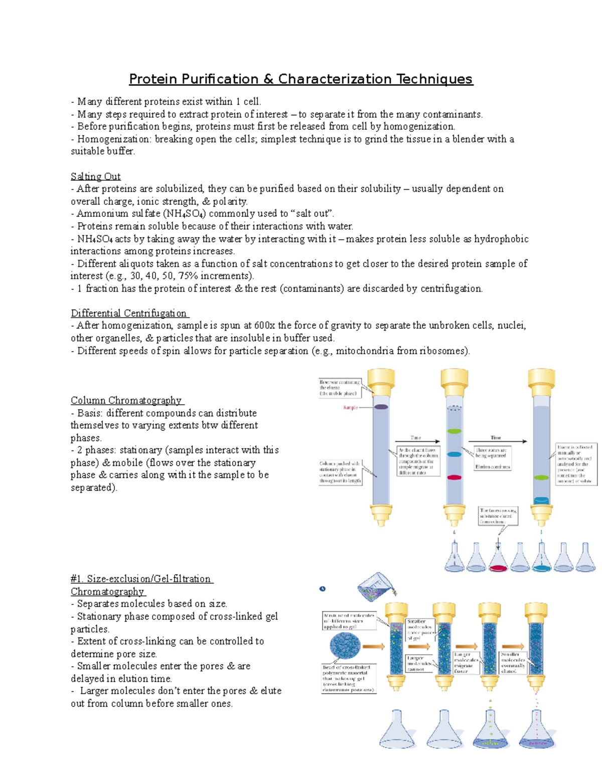 Chapter 5 - Protein Purification - Protein Purification ...