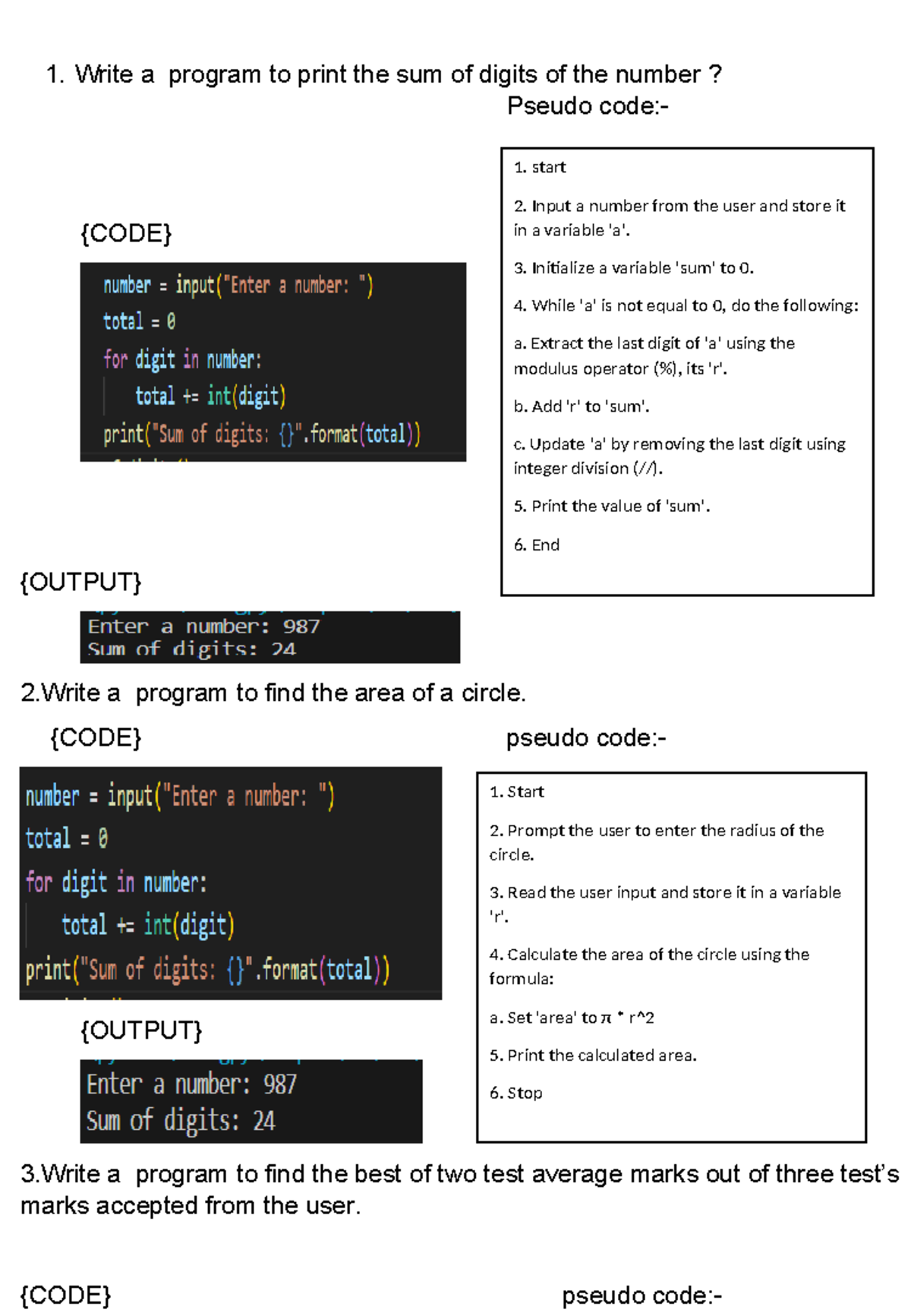 PPS WORK - pps lab project galgotias university - 1. Write a program to ...