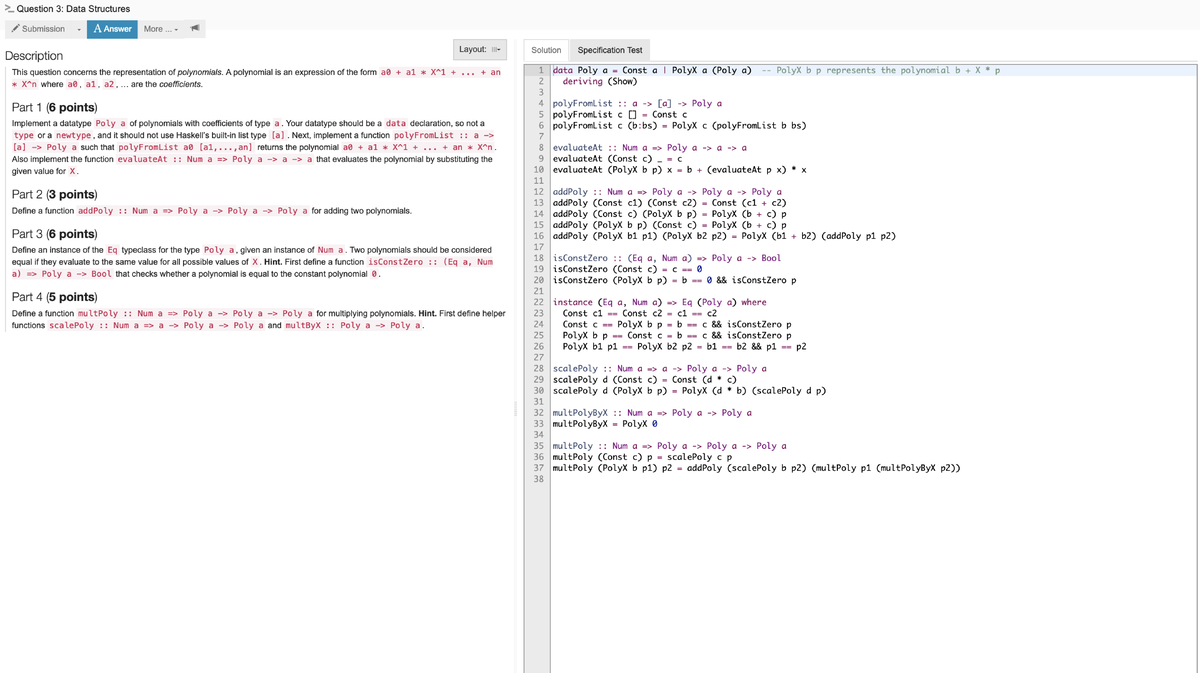 Practise Exam 19/5 With Solution - Functional Programming - Studeersnel