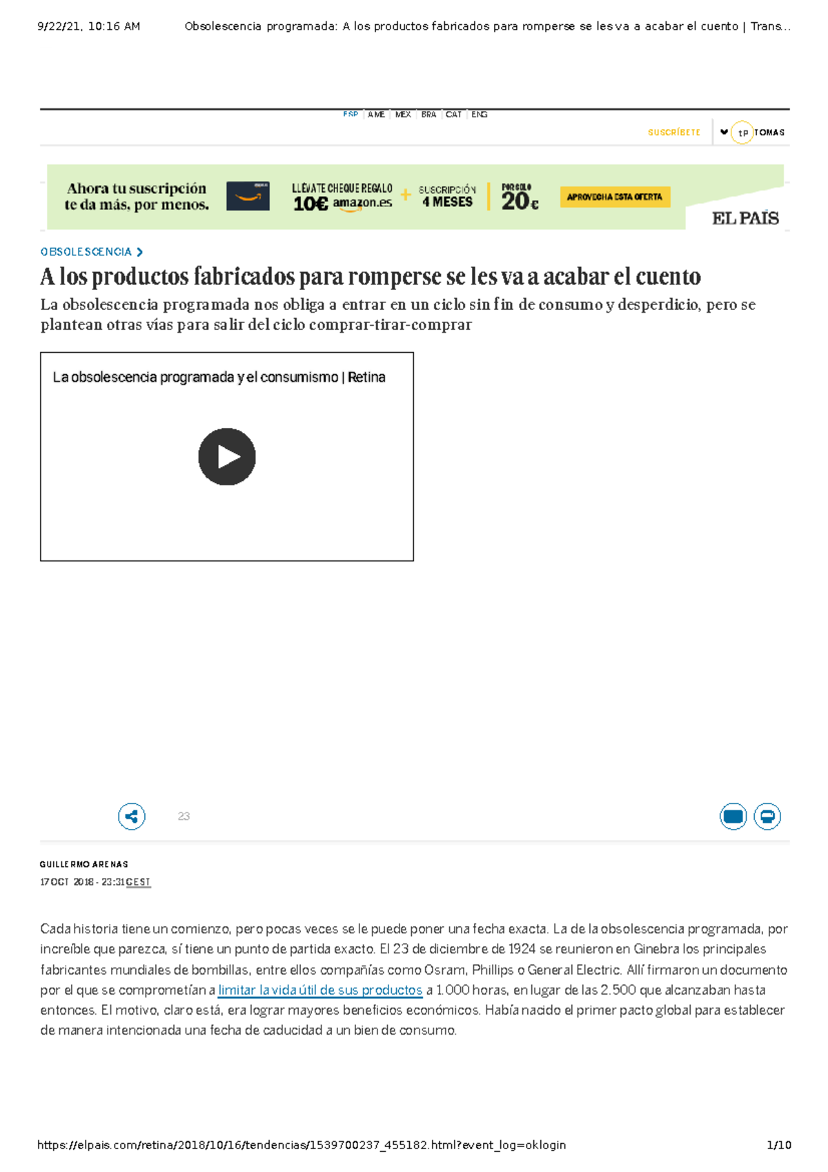 Obsolescencia programada - La de la obsolescencia programada, por increíble que parezca, sí ...