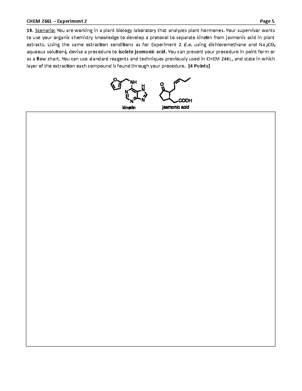 CHEM 266 L Exp 2 Page 5 Template - CHEM 266L – Experiment 2 Page 5 10 ...