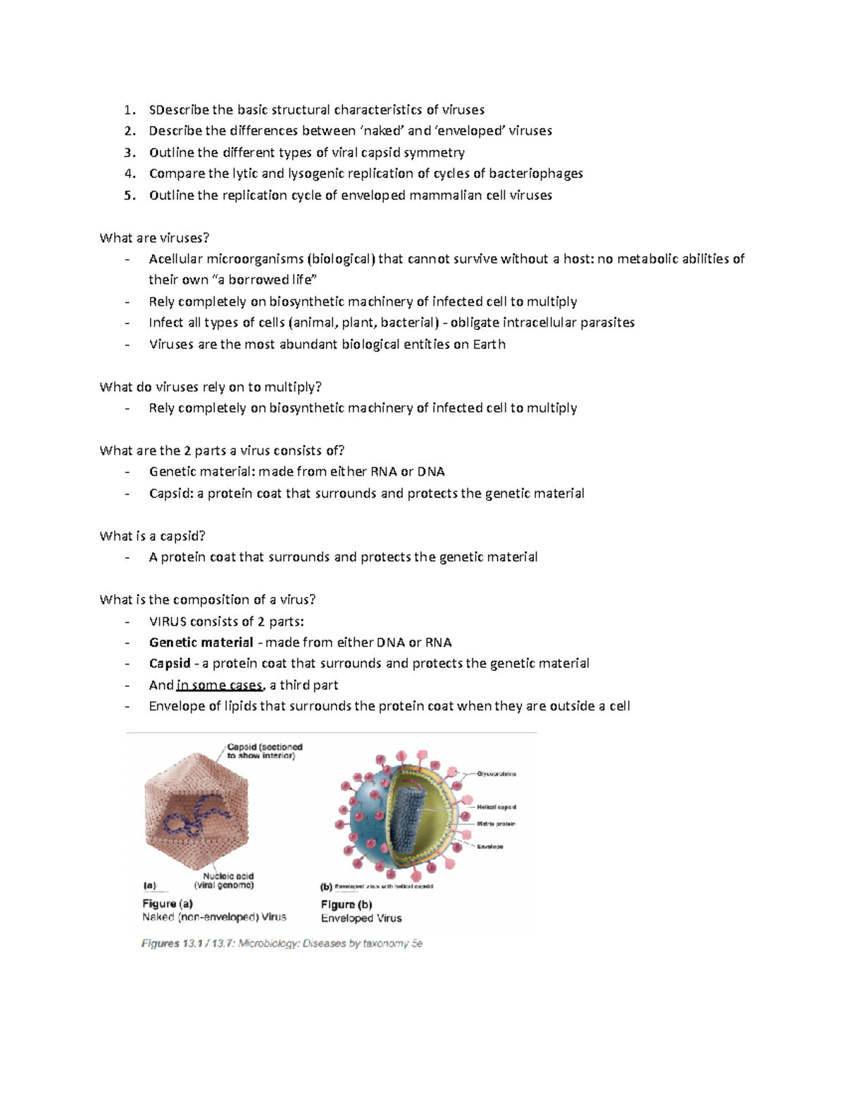 CELS191 Lecture 31 Introduction to Viruses - Cellular Biology ...