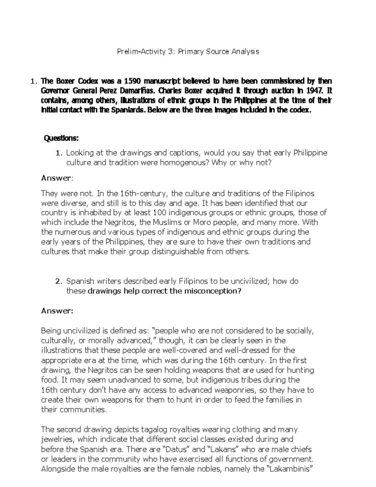 Activity 3 group 6 - Prelim-Activity 3: Primary Source Analysis The ...