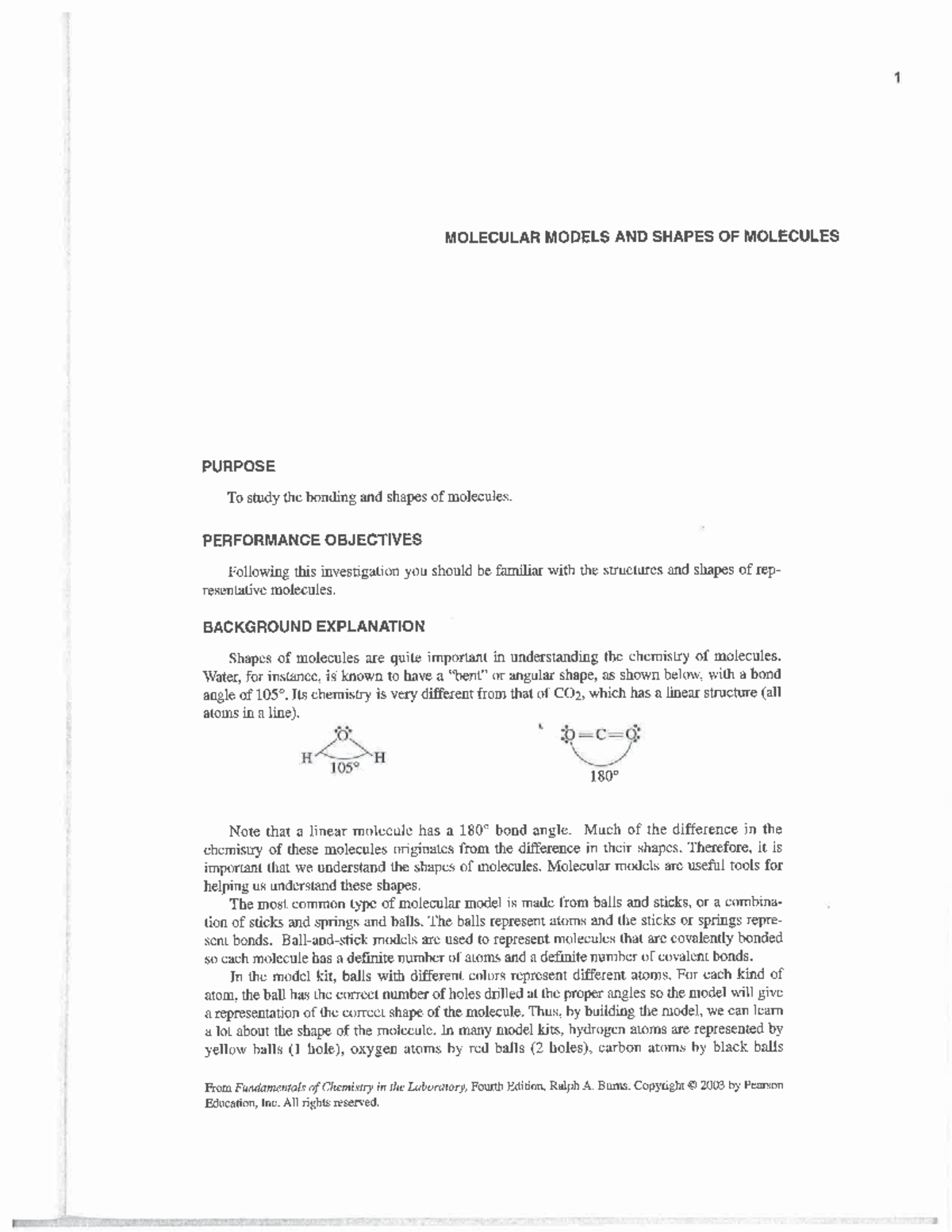 Lab2-Molecular Models & Shapes Worksheet - BIOL 5514 - Studocu