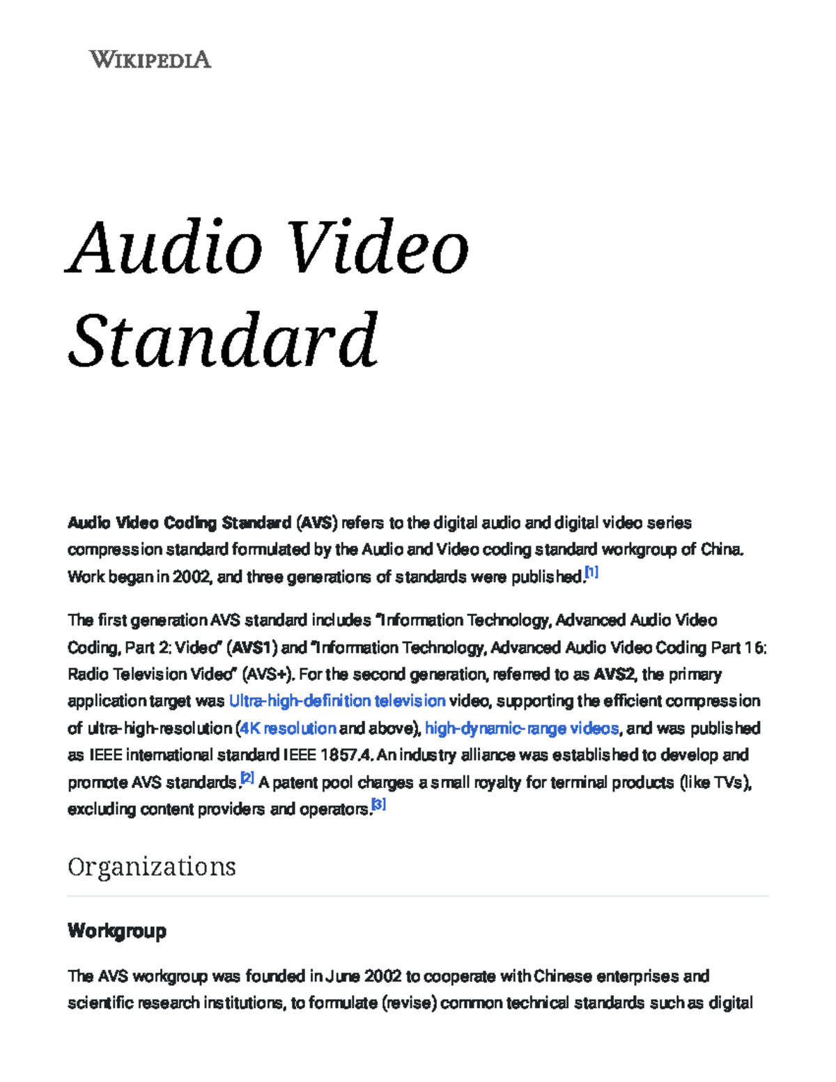 Audio AND Video Standards Module 2 Topic WISE E- Commerce B - Audio ...