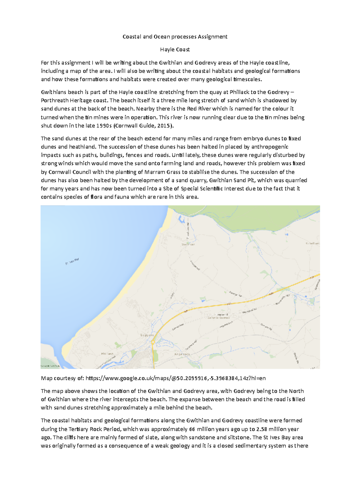 Coastal and Ocean processes Assignment - I will also be writing about ...