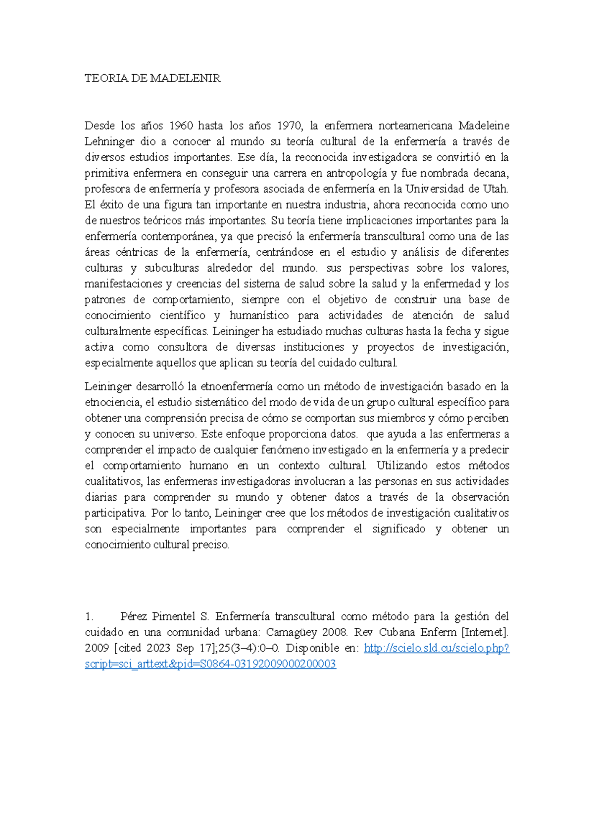 Teoria DE Madeleine - teoría - TEORIA DE MADELENIR Desde los años 1960 ...