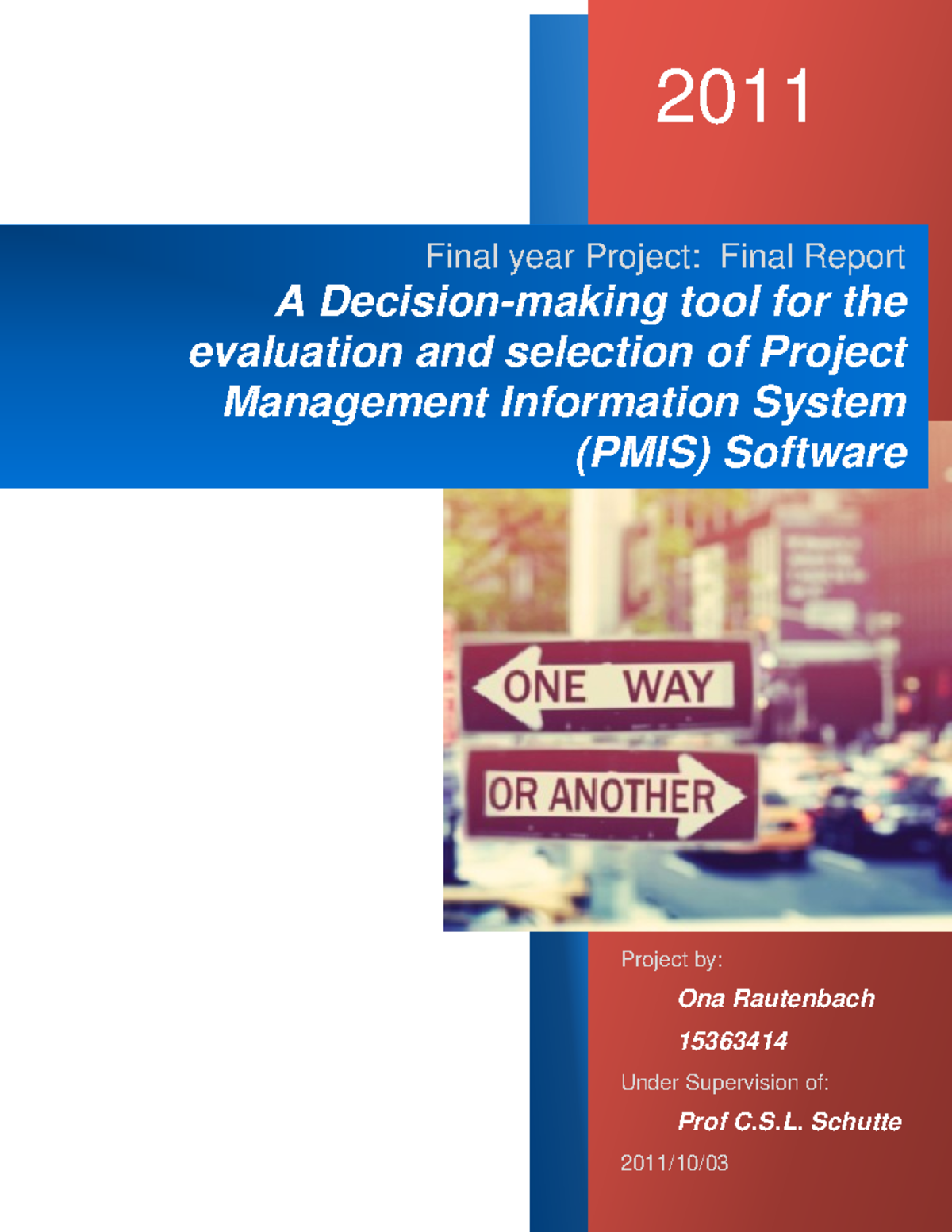 Contoh report csc134 - i Final year Project: Final Report A Decision ...