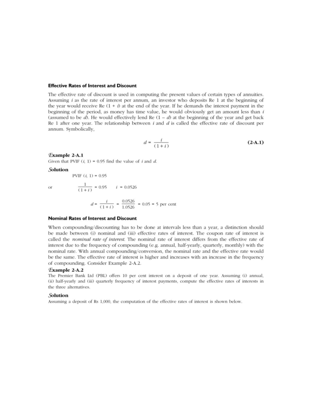 Effective Rates of Interest and Discount - Financial Management - Studocu