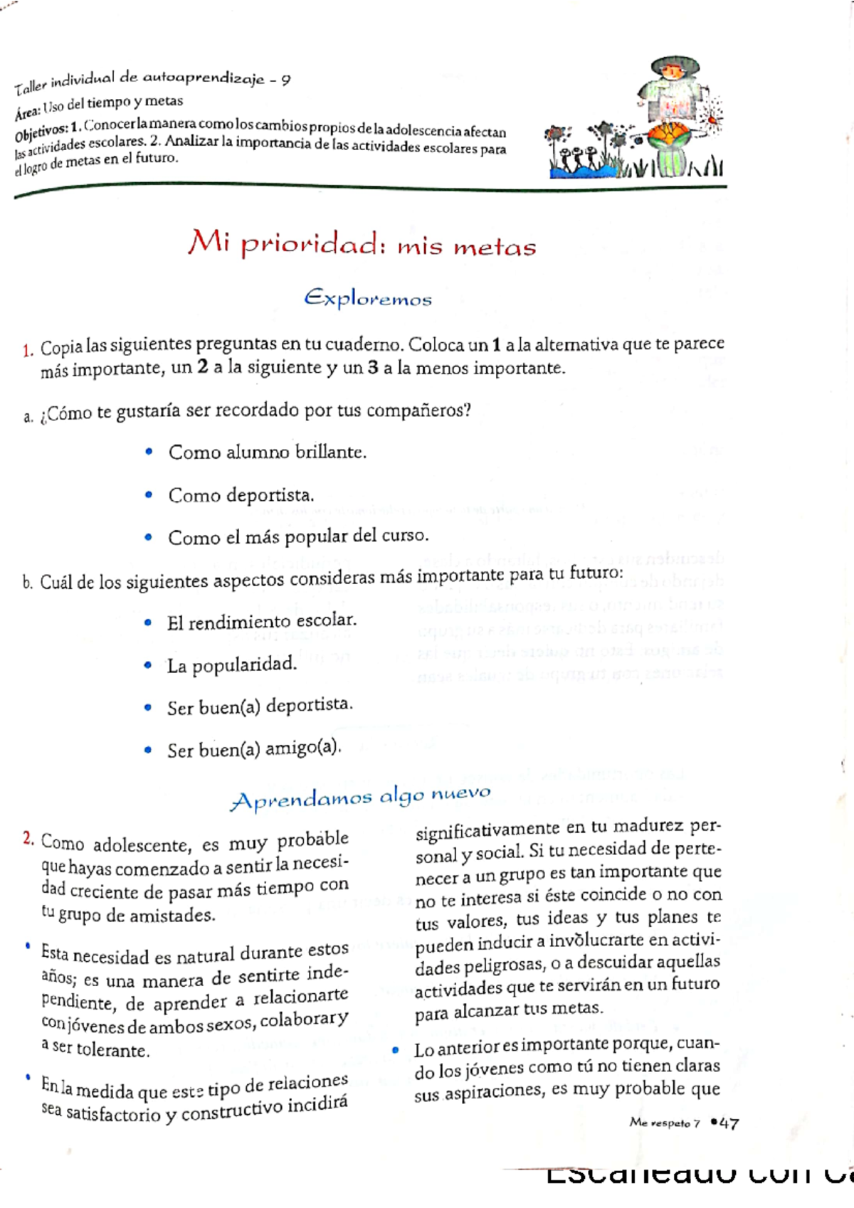 Ética, 1-Mi prioridad mis metas - Proyectos De Desarrollo - Studocu