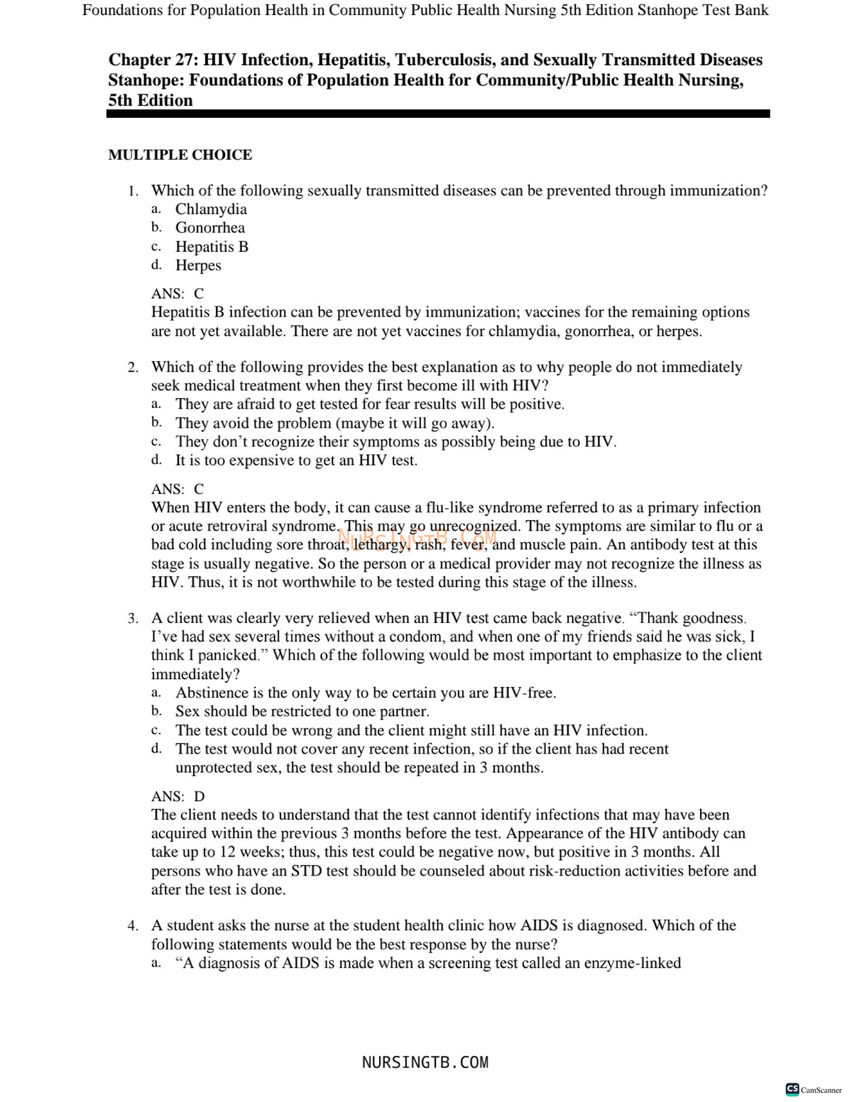 Public Health Week 5 Quiz Study Resources 5 - N340 - WCU - Studocu