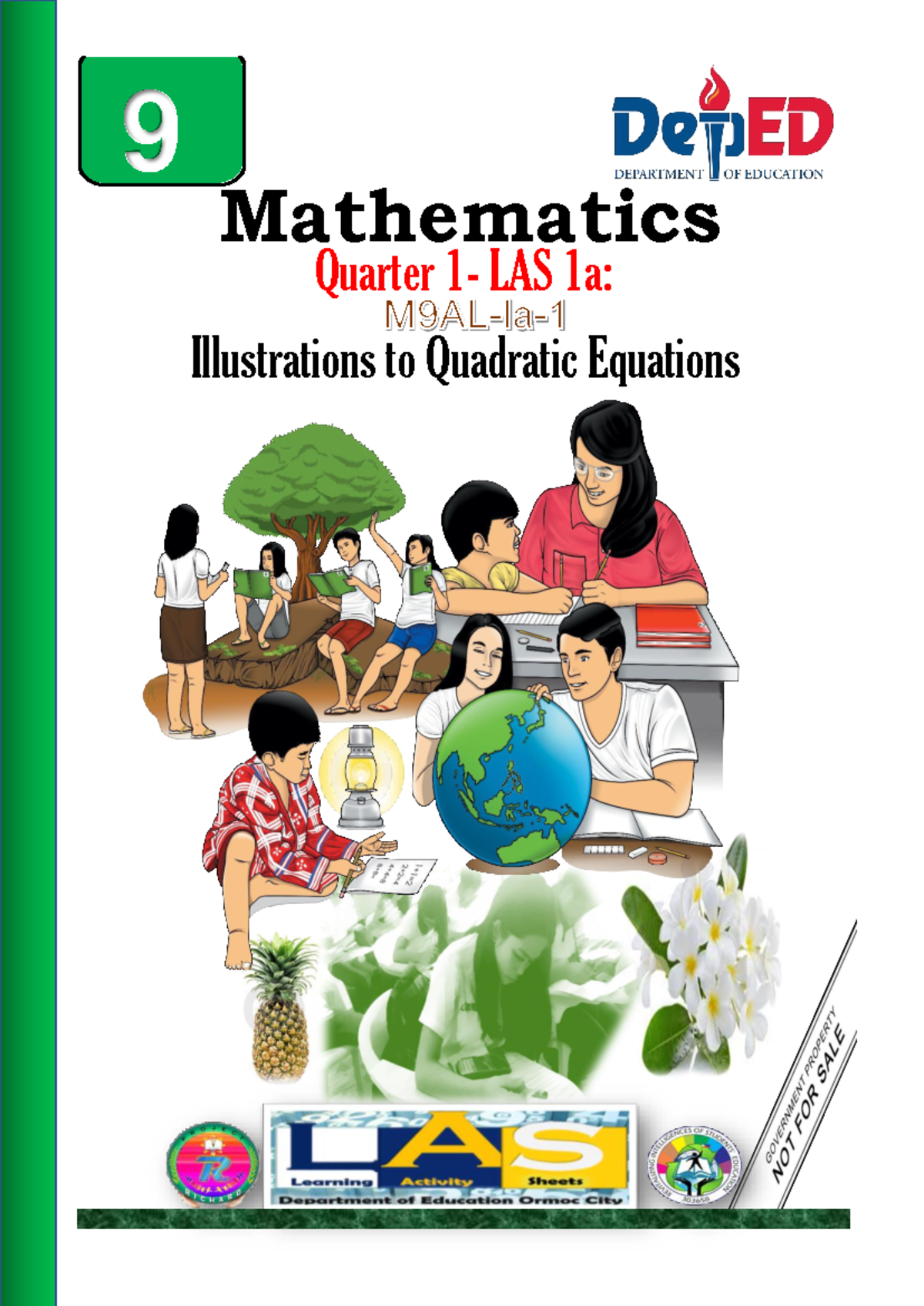 1st delivery LAS 1A - This is a self learning module for Math 9 ...
