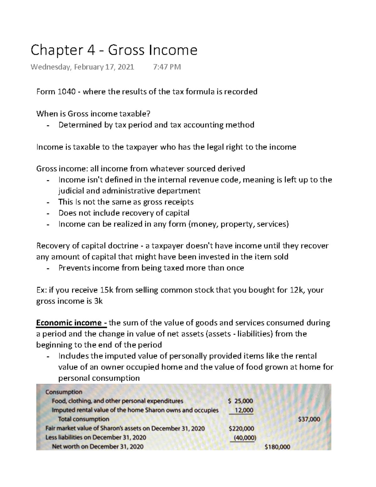 Chapter 4 - Gross Income - Form 1040 - where the results of the tax ...