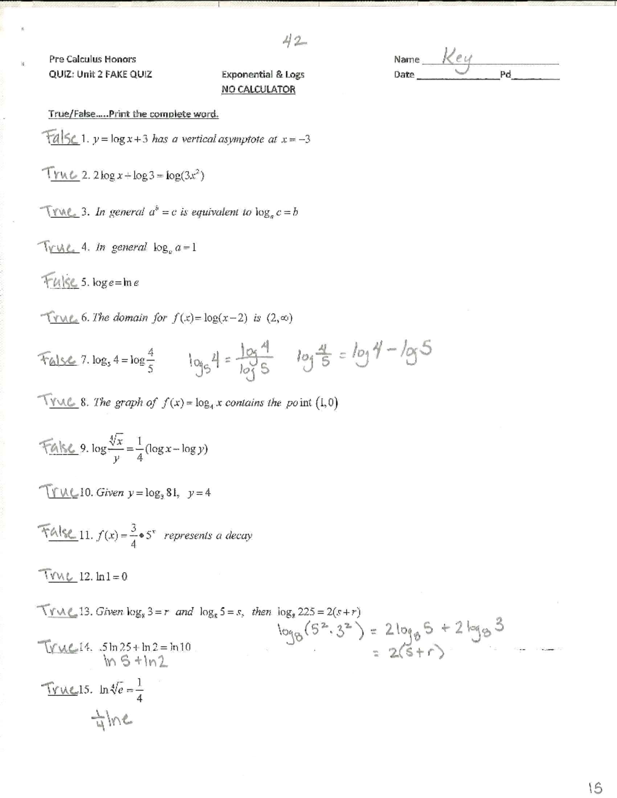 Skill 3 Fake Assessment 2 KEY - Studocu