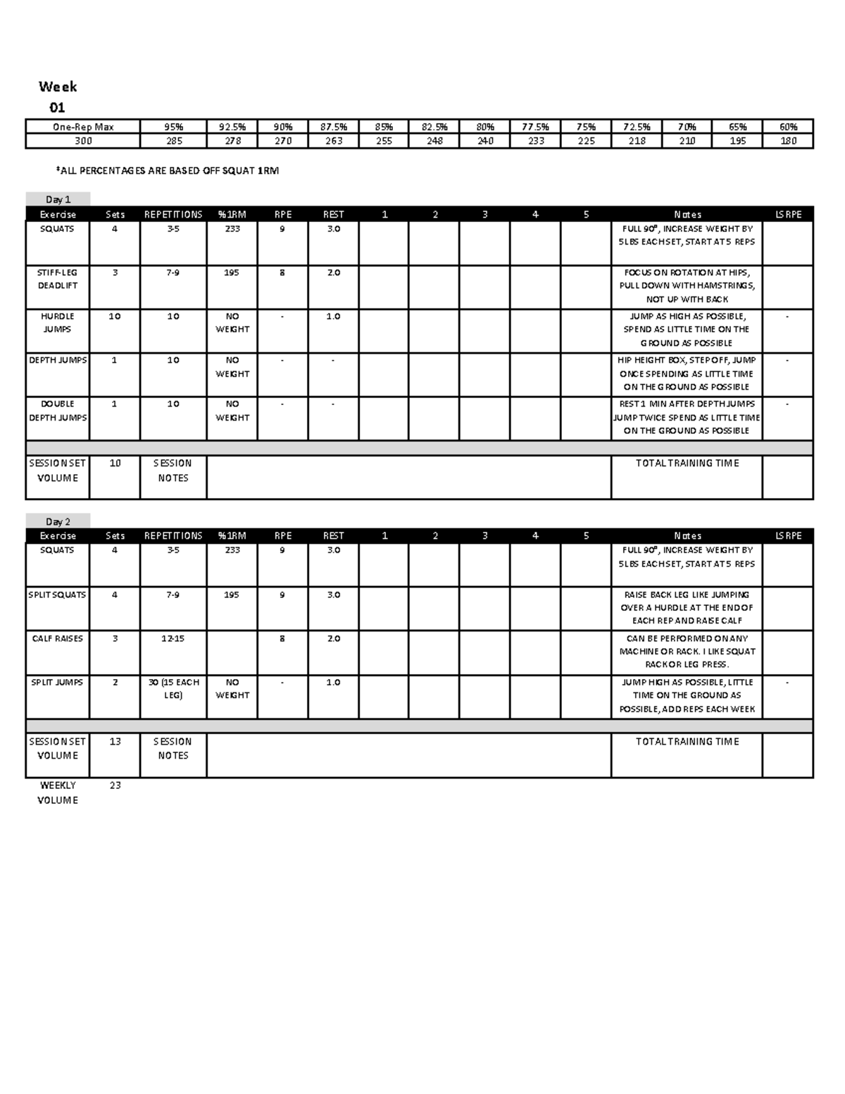 8 Week Legs (Personal) - 8 week workout program for your legs. - 95% 92 ...