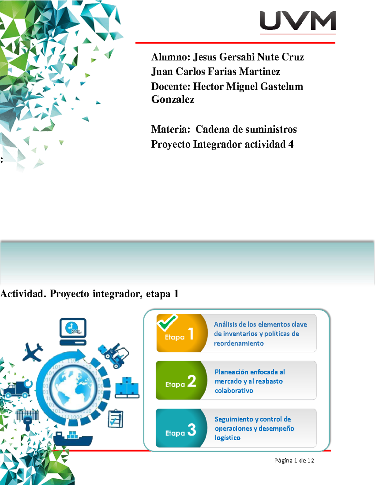 Proyecto Integrador E2 - Alumno: Jesus Gersahi Nute Cruz Juan Carlos ...