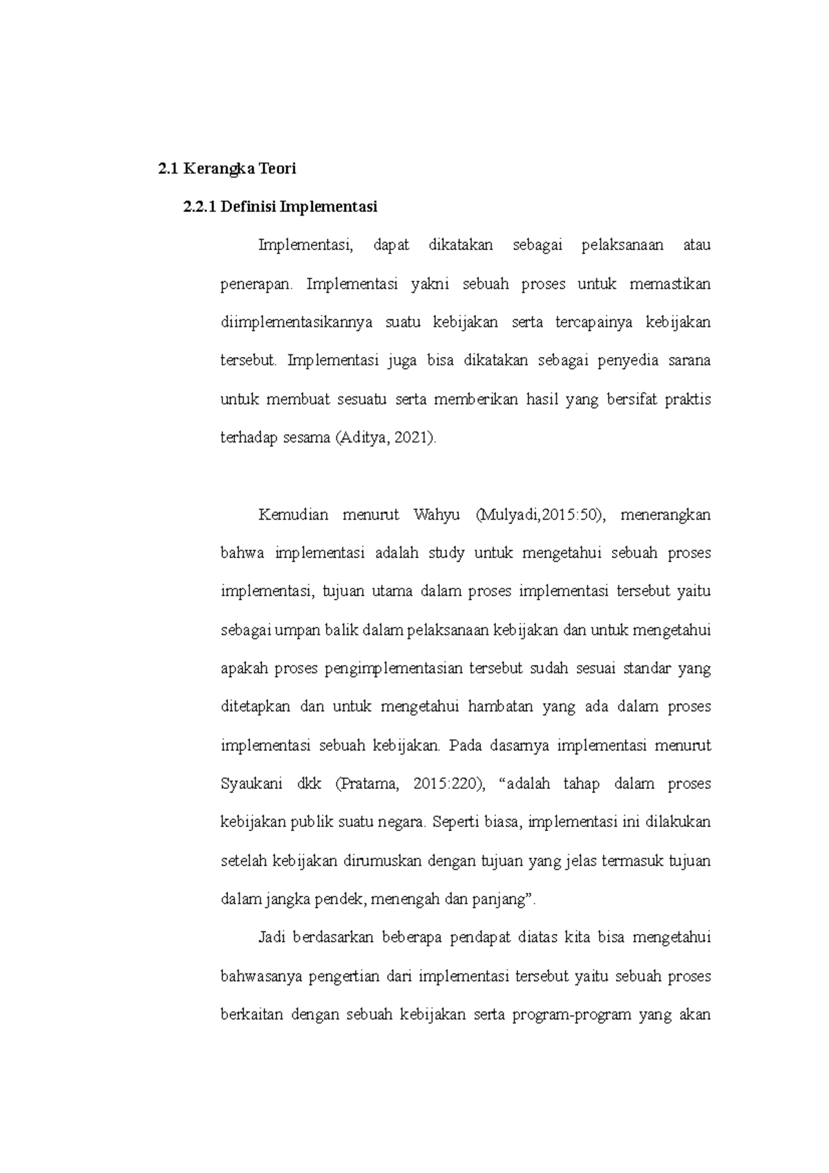 Kerangka Teori - 2 Definisi Implementasi Implementasi, dapat dikatakan ...