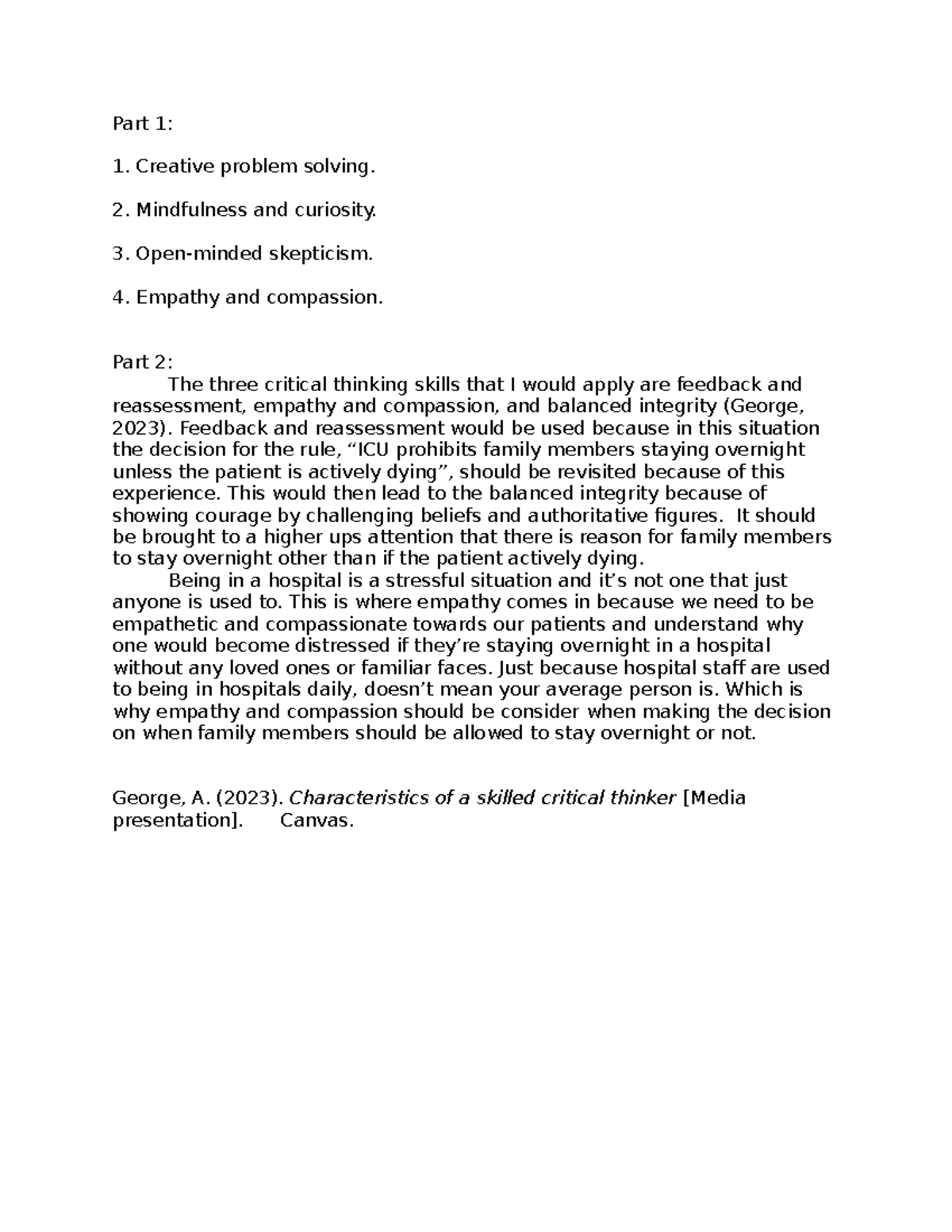 Critical Thinking - Part 1: Creative problem solving. Mindfulness and ...