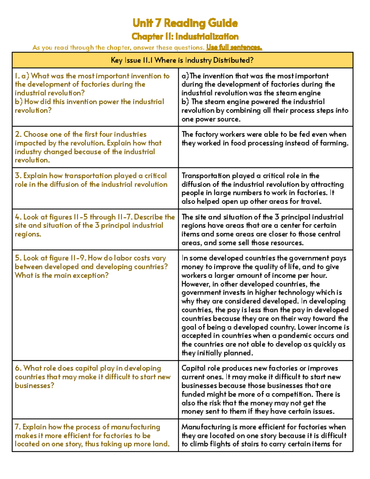 Unit 7 CH 11 Reading Guide - Unit 7 Reading Guide Chapter 11 ...