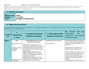 D184 Task 1 - D184 Task 1- Developing an Assessment System Alyssa ...