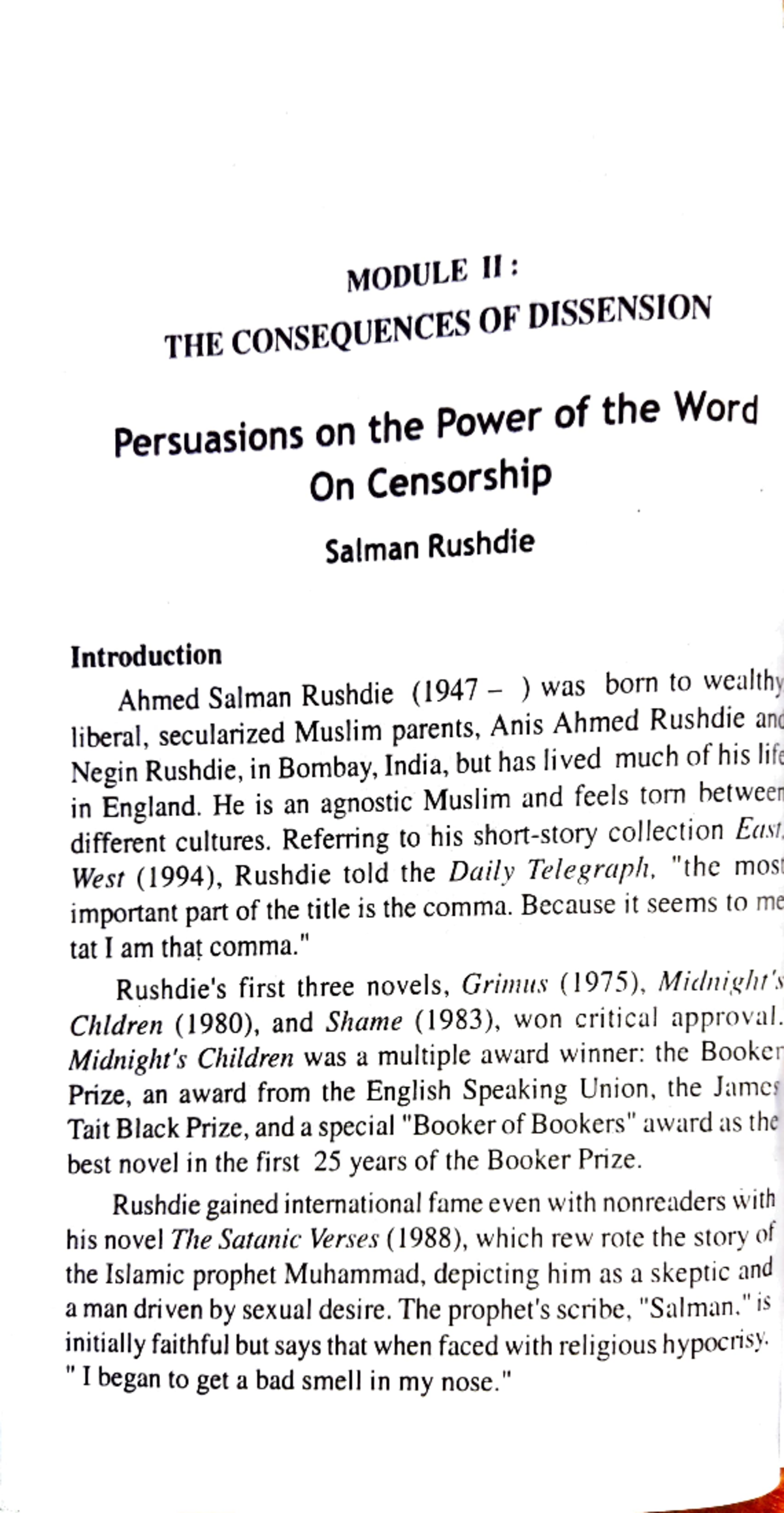 Adobe Scan 04-Mar-2024 - MODULE II : THE CONSEQUENCES OF DISSENSION ...