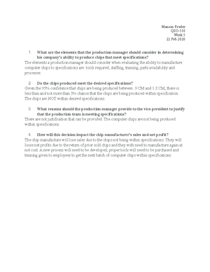6-1 Data Set Homework Hypothesis Testing on Data Set 2 - The Company’s ...