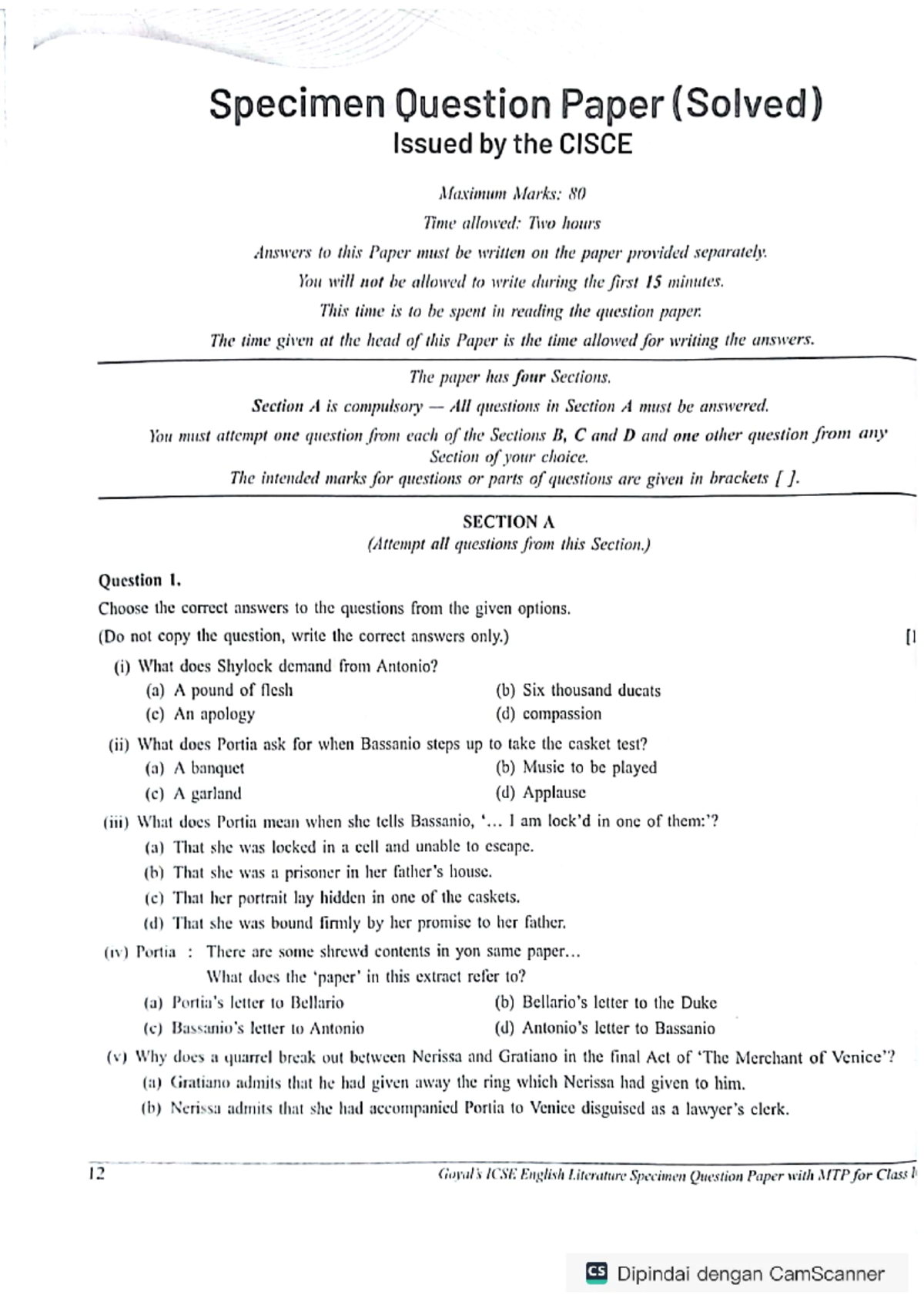 ICSE Specimen - Solved - abcd - Software Engineering - Studocu ICSE Specimen - Solved - abcd - Software Engineering - Studocu