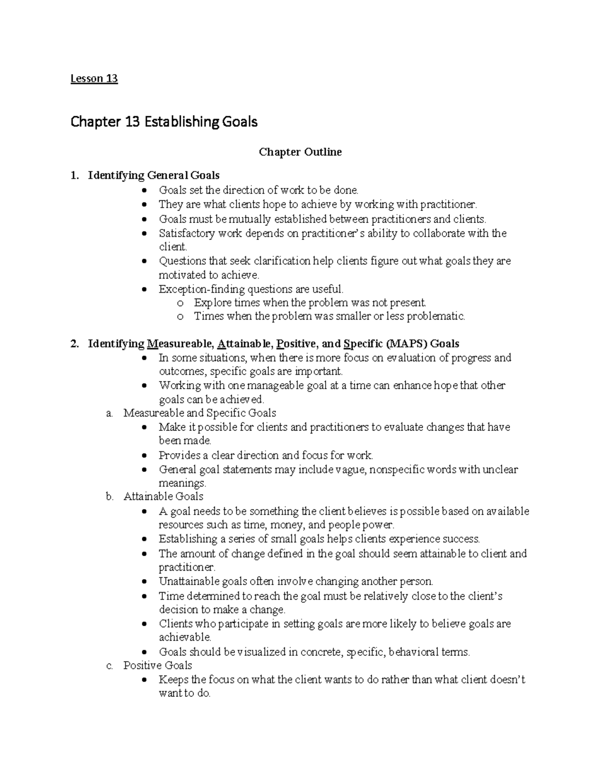 Lesson 13 intra - Havrede H. Hill - Lesson 13 Chapter 13 Establishing ...