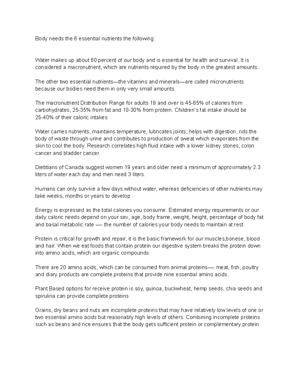 FRHD Unit 7 - In this chapter you will learn about the requirements ...