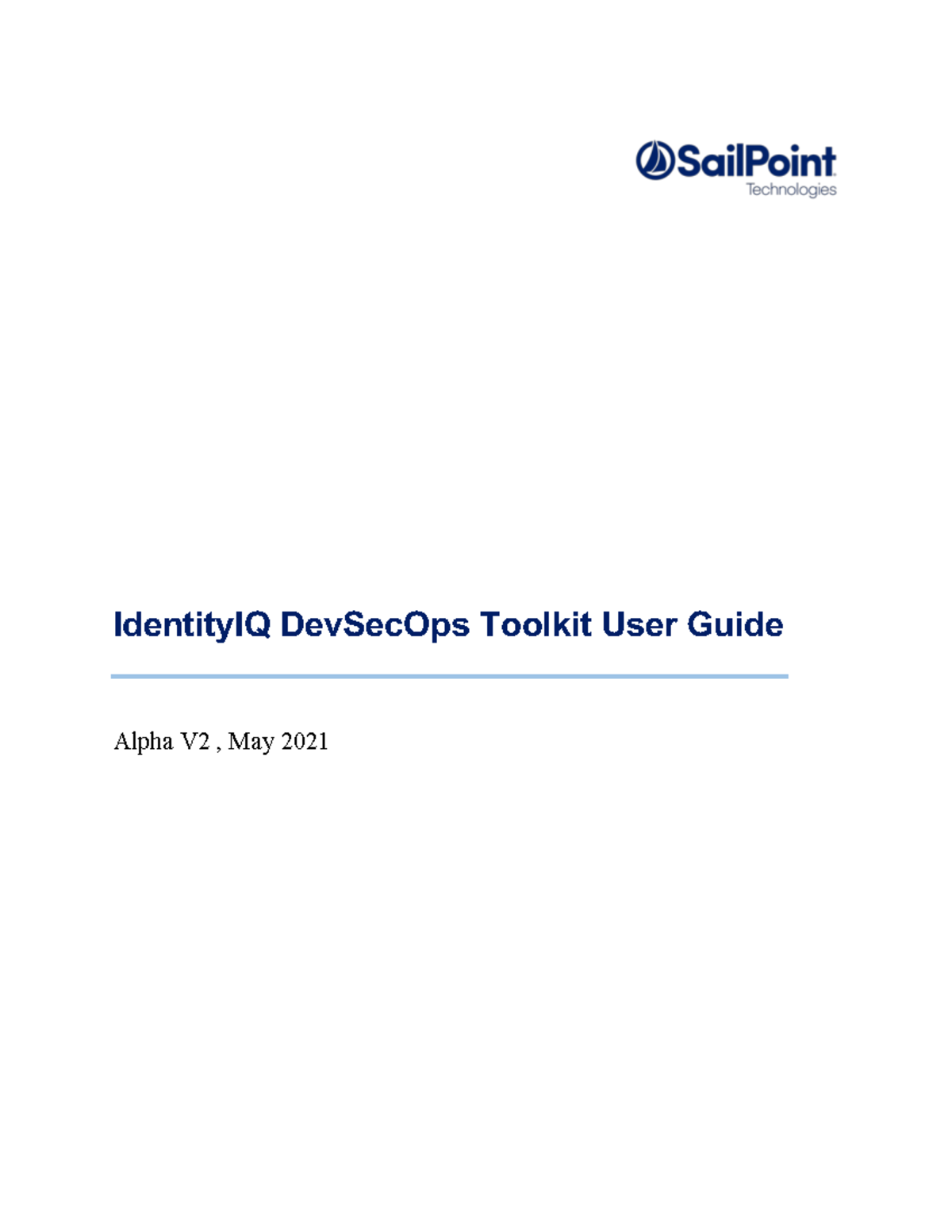 Identity IQ Dev Sec Ops Toolkit User Guide - IdentityIQ DevSecOps ...